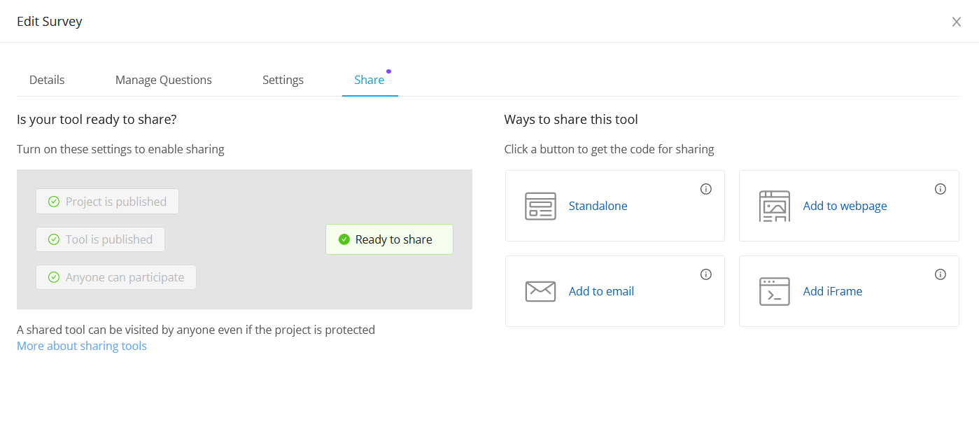 Adding the Survey Tool | Granicus Support