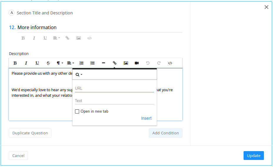 Add Sections and Multi-media to a Survey | Granicus Support