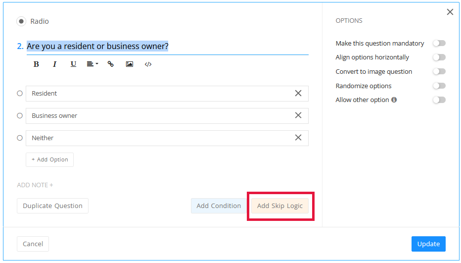 Use Skip Logic in Surveys | Granicus Support