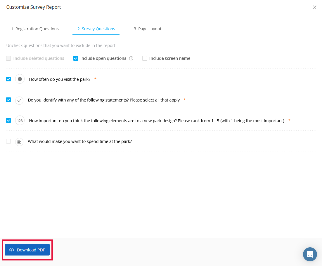 Customized Survey Reports | Granicus Support