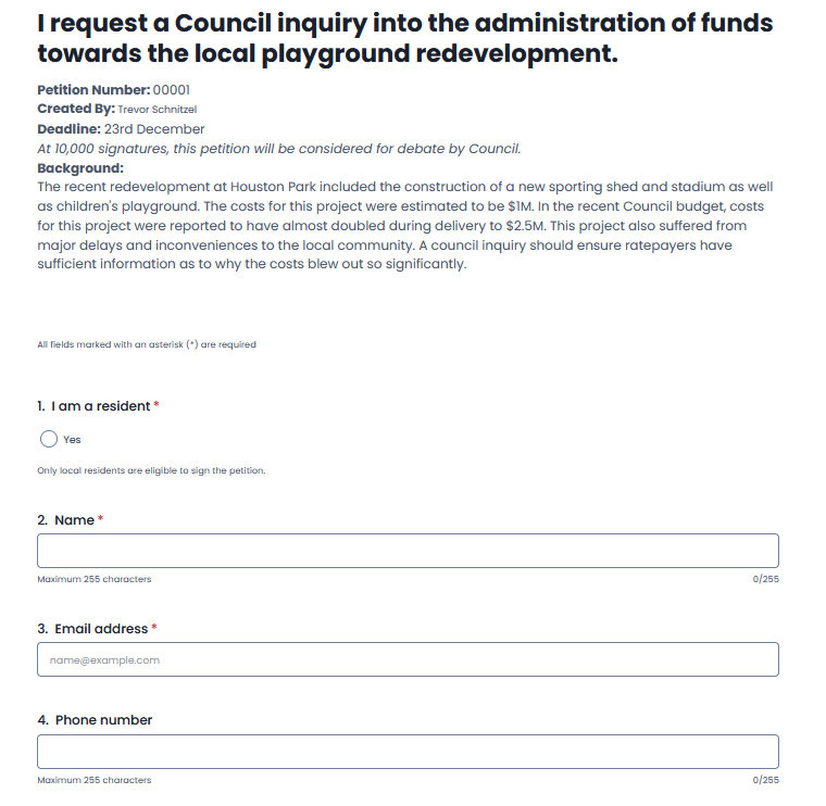 Use the Survey Tool for Petitions | Granicus Support